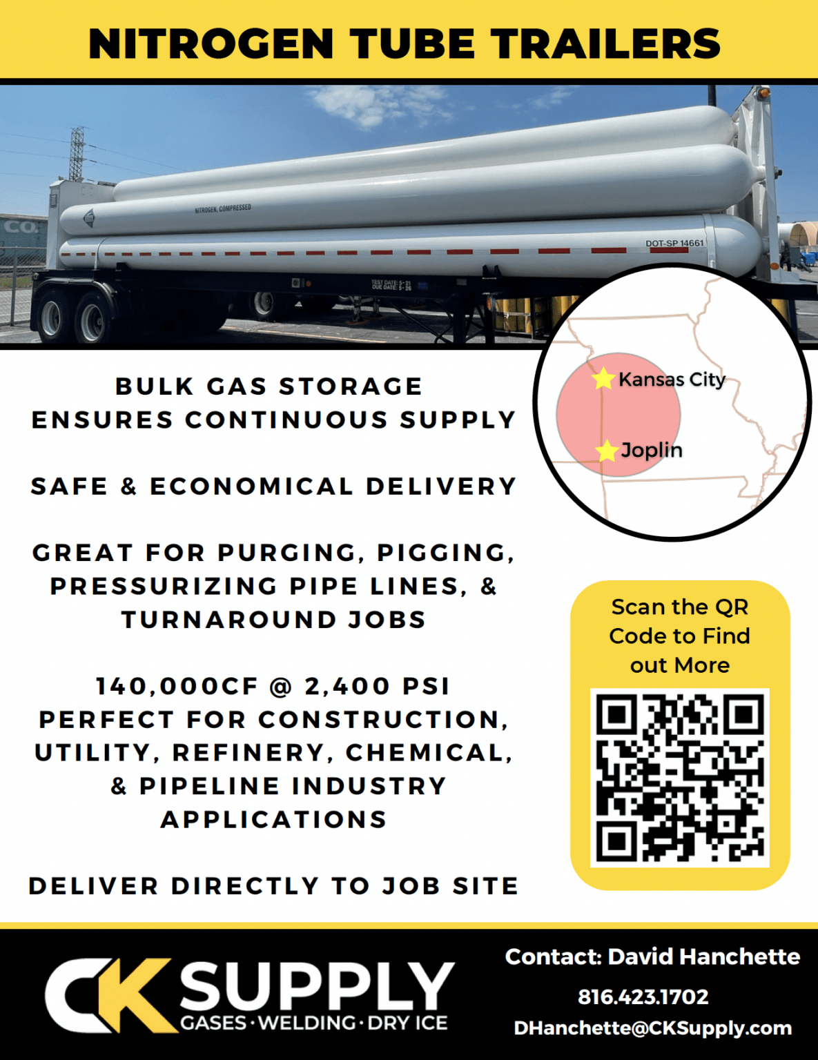 Compressed Gas Tube Trailer | CK Supply